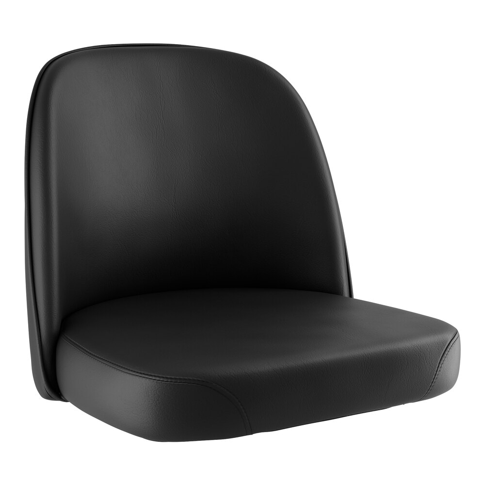 Lancaster Table & Seating Black Vinyl Bucket Seat Cushion