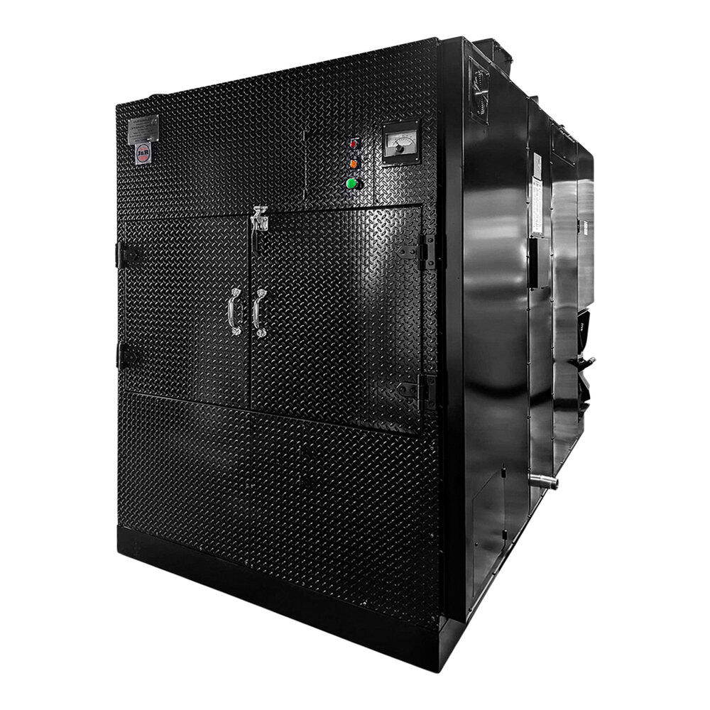 J&R Manufacturing Oyler 1300E 67" x 120" x 88" 2,000 lb. Wood-Fired ...