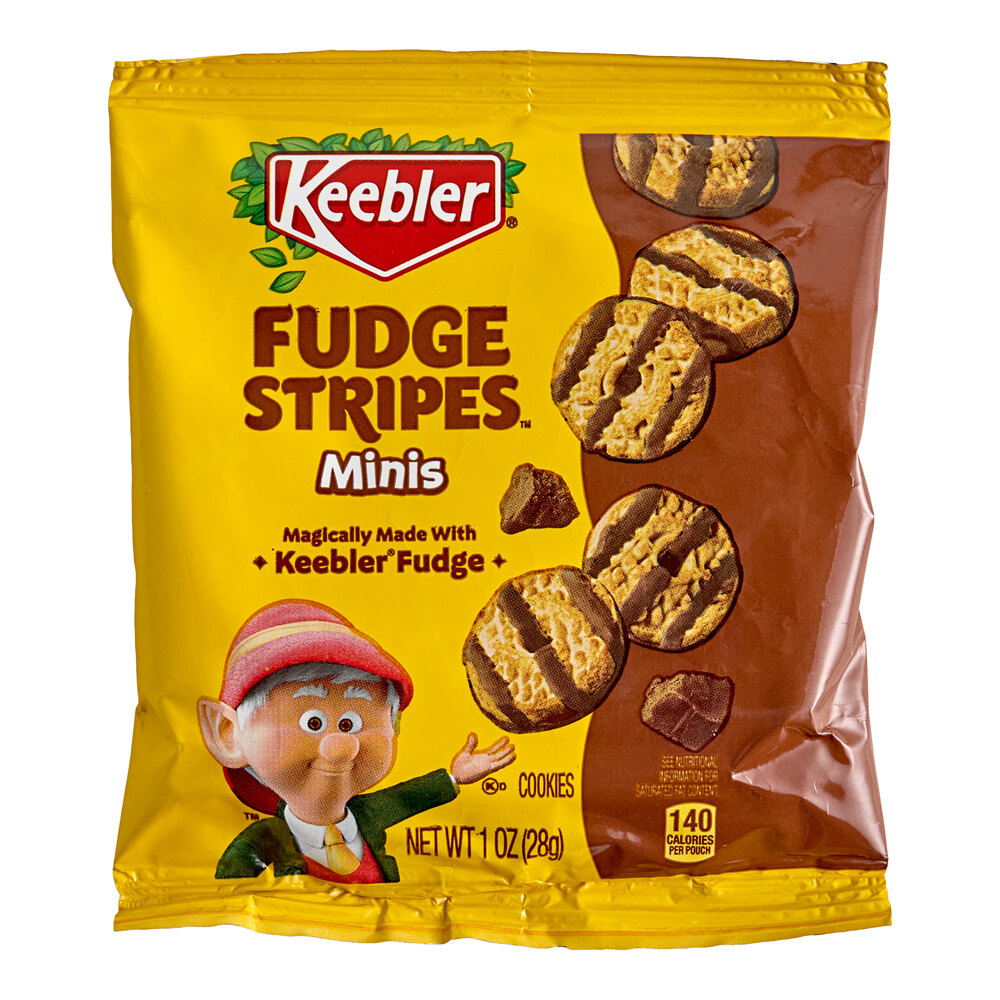Keebler Fudge Stripes Minis Treat Pack 1 oz. - 48/Case