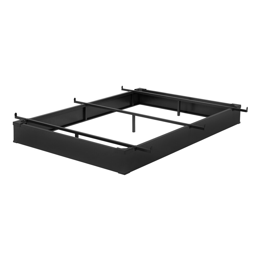 Rize Home 60" x 72" x 7 1/2" Queen Matte Black Steel Bed Base