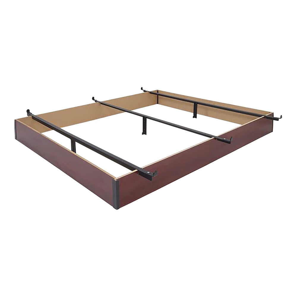Rize Home 72" x 72" x 7 1/2" California King Cherry MDF Bed Base