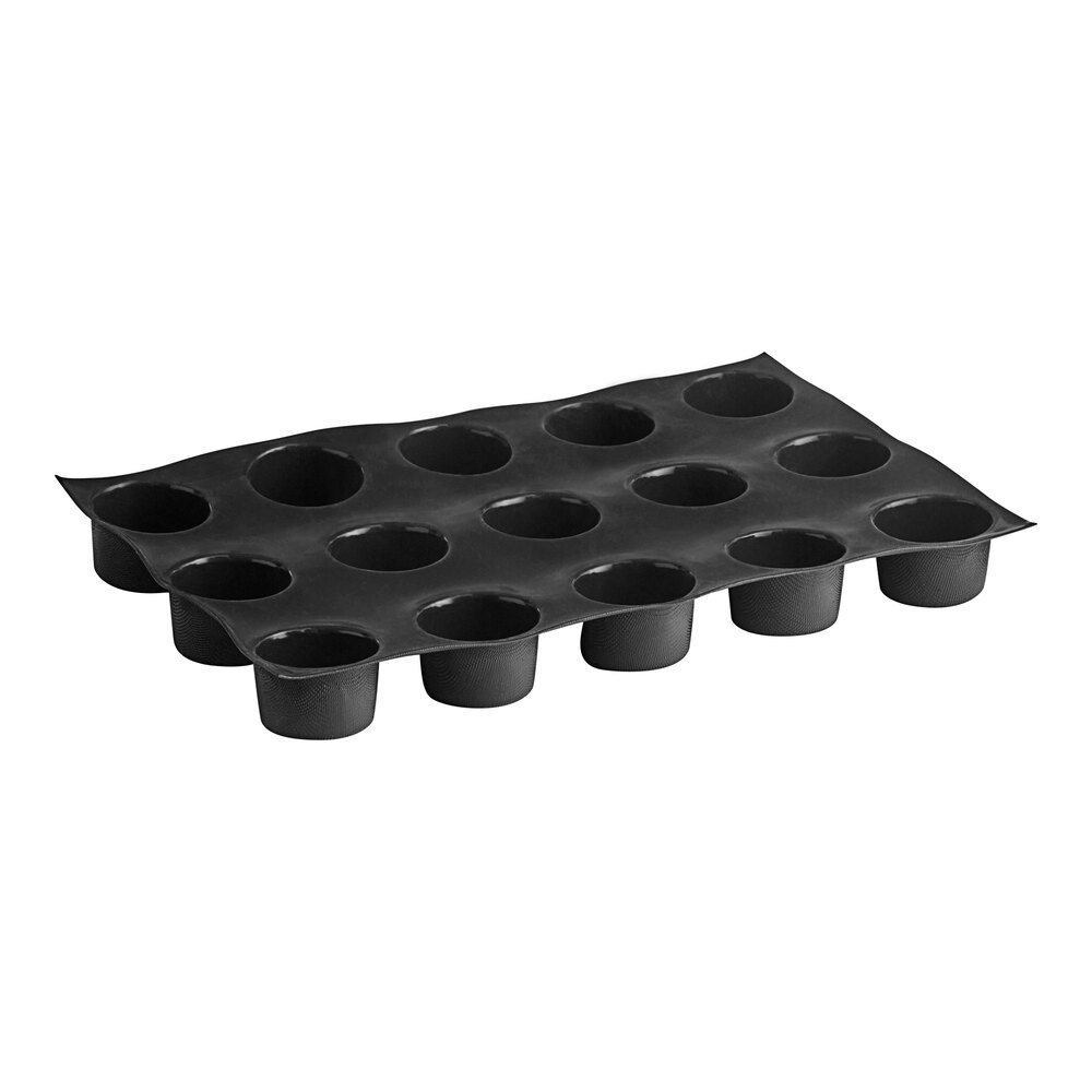 Sasa Demarle Flexipan® Origine 15 Compartment 7.4 oz. Silicone Jumbo ...