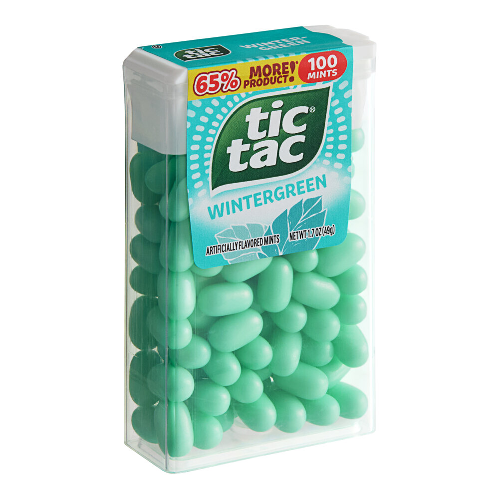 Tic Tac Wintergreen Mints 100-Count Pack - 288/Case