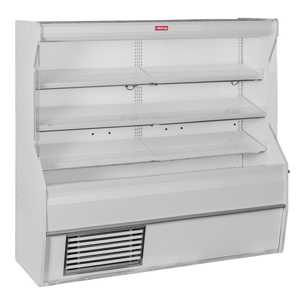 Howard McCray SC-M32E-3-LED 32E Series 38" White 3-Shelf Vertical Open ...
