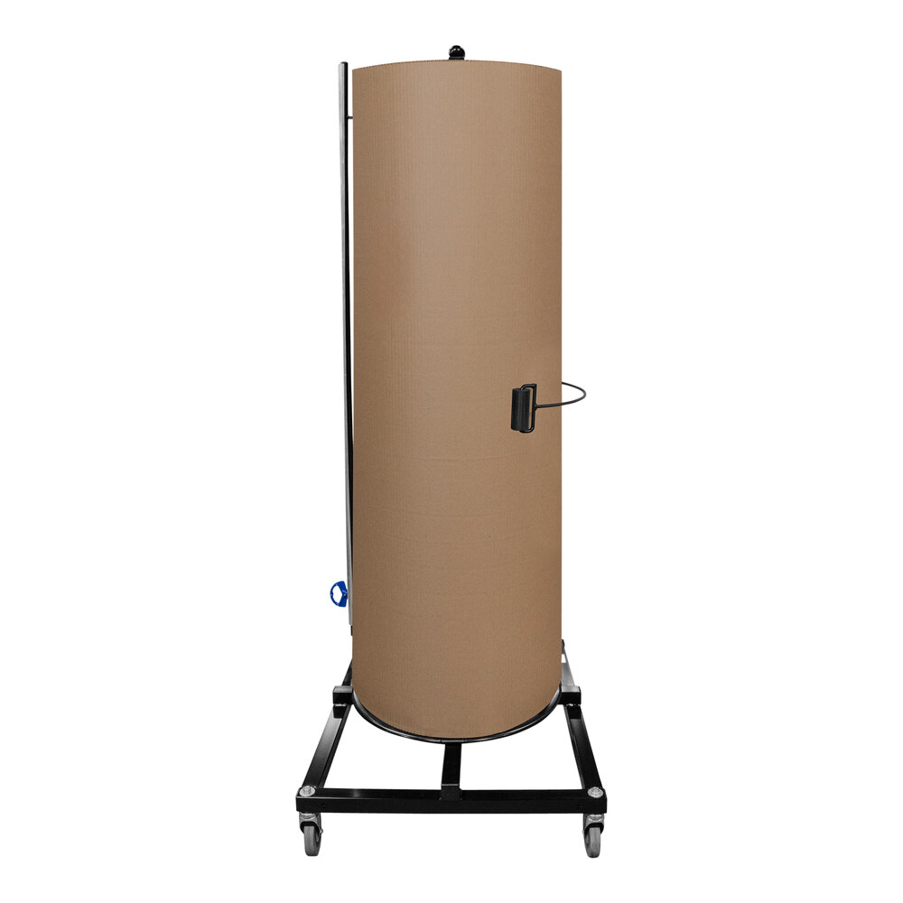 Lavex 60" Mobile Packaging Roll Dispenser with 25" Dispensing Disk and ...
