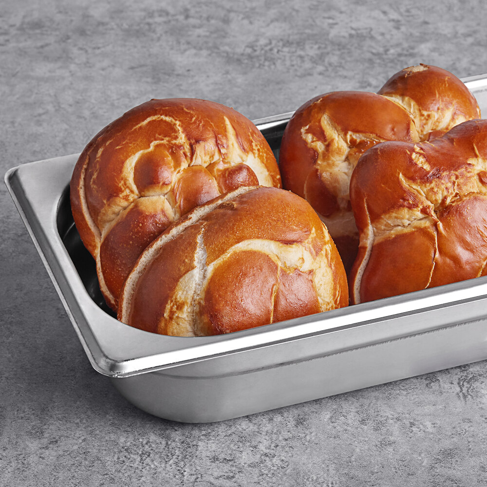 Ditsch Authentic German Frozen Sliced Soft Pretzel Bun 4 oz. - 80/Case
