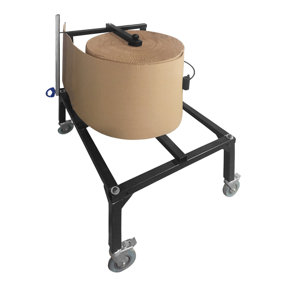 Lavex 36" Mobile Packaging Roll Dispenser with 25" Dispensing Disk and ...