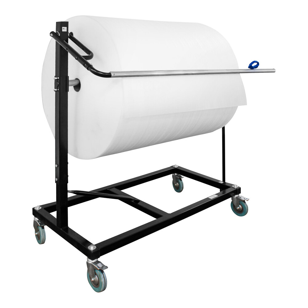 Lavex 48" Mobile Single-Arm Floor Packaging Dispenser with Slide Cutter ...