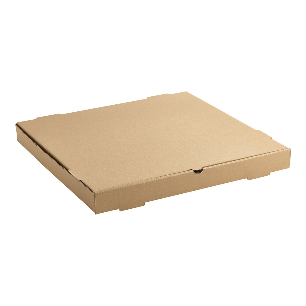 Choice 20" x 20" x 2" Kraft Corrugated Plain Bakery Box - 25/Case