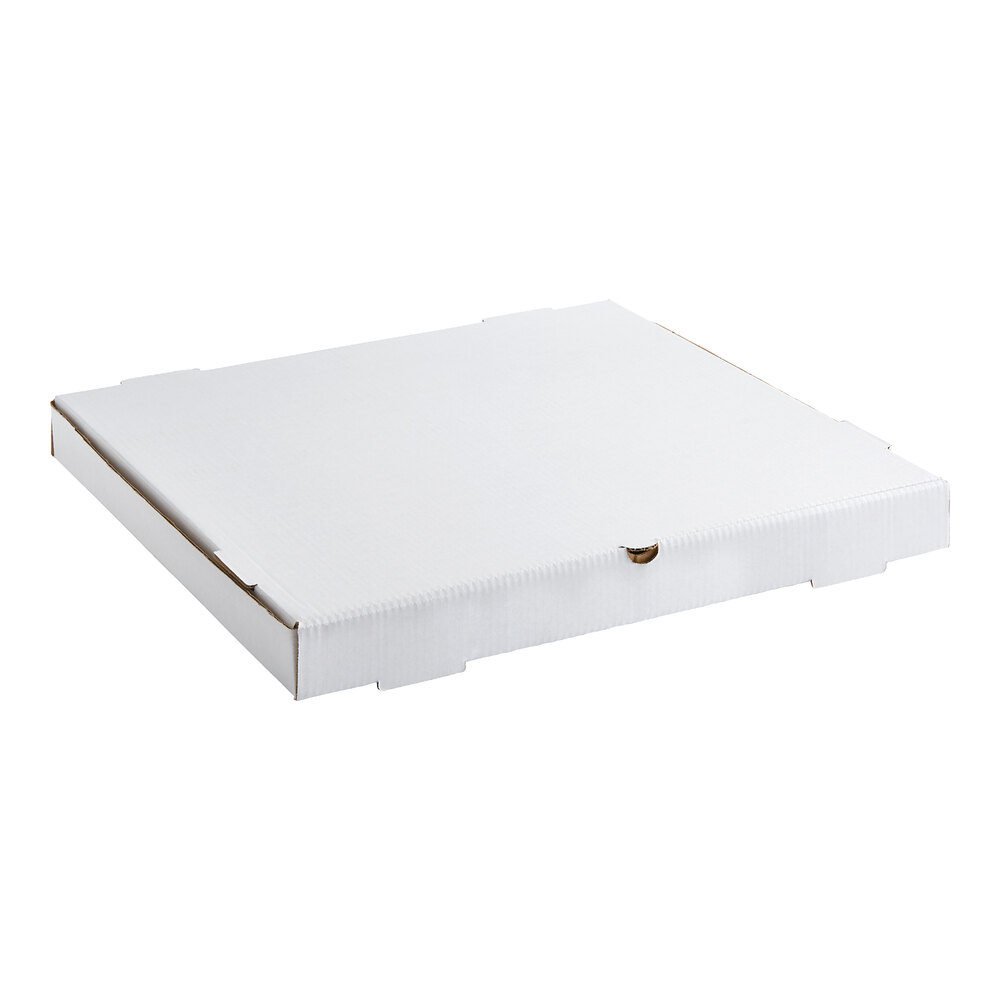 Choice 20" x 20" x 2" White Corrugated Plain Bakery Box - 25/Case