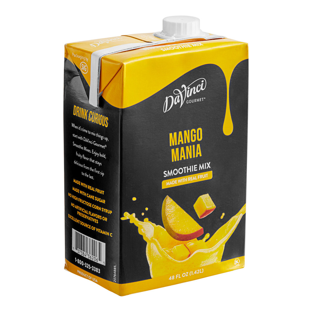 DaVinci Gourmet 48 fl. oz. Mango Mania Real Fruit Smoothie Mix