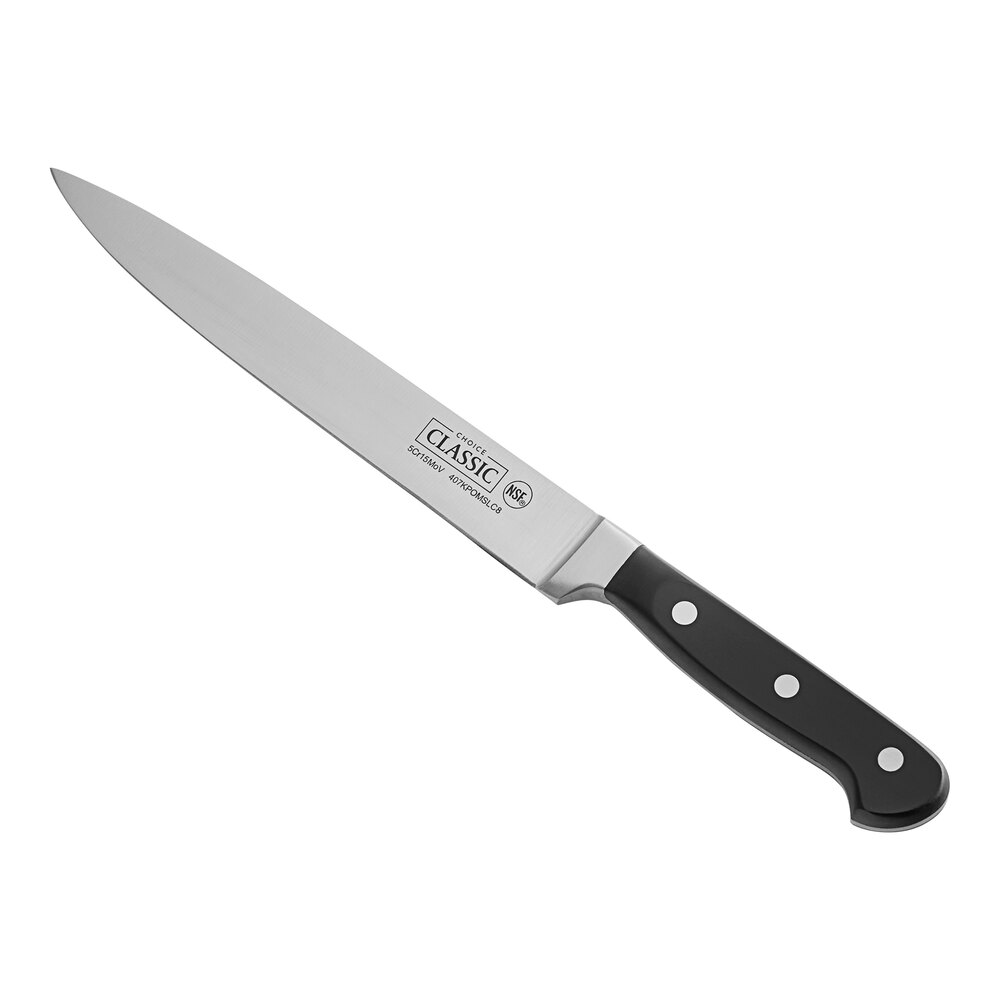 Choice Classic 8" Smooth Edge Carving Knife with POM Handle