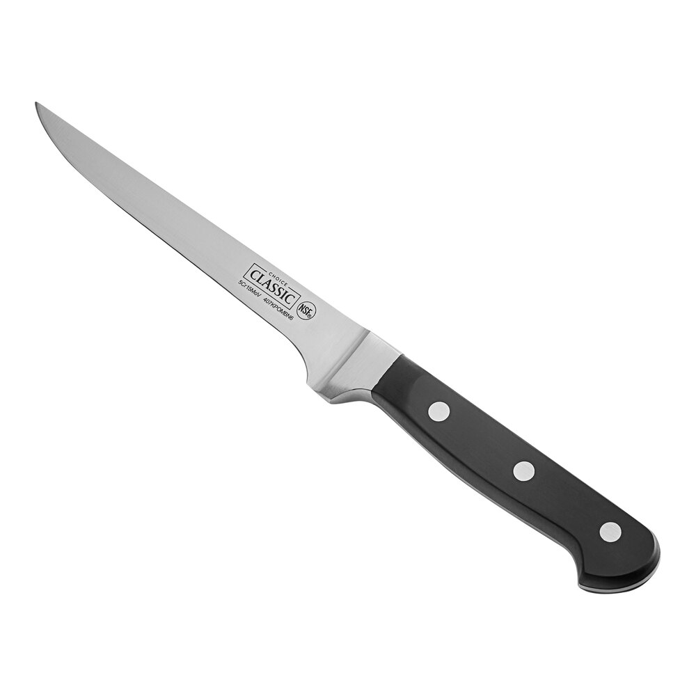 Choice Classic 6" Narrow Stiff Boning Knife with POM Handle