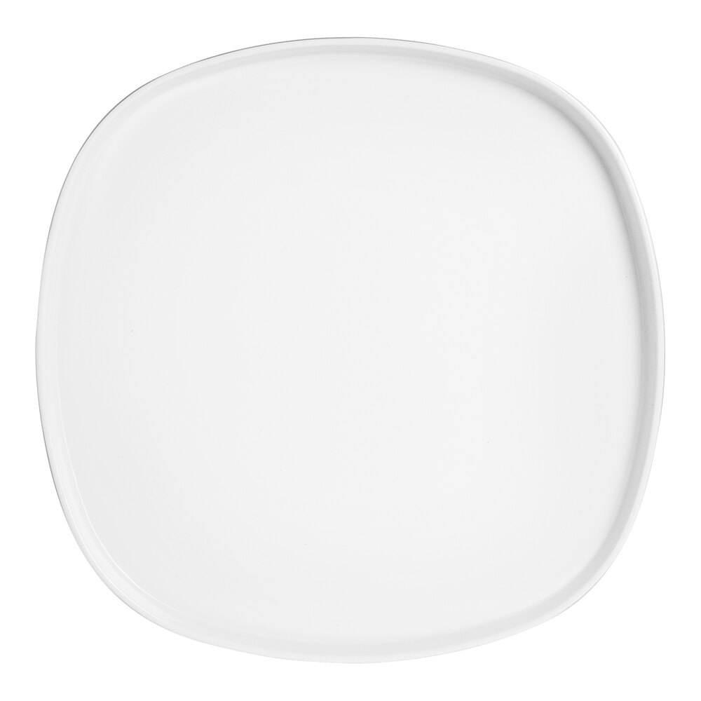 Delfin Retro from Steelite International 10 1/2" White Melamine Square ...