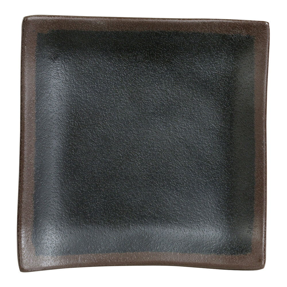 Delfin Greystone from Steelite International 4" Square Black Melamine ...