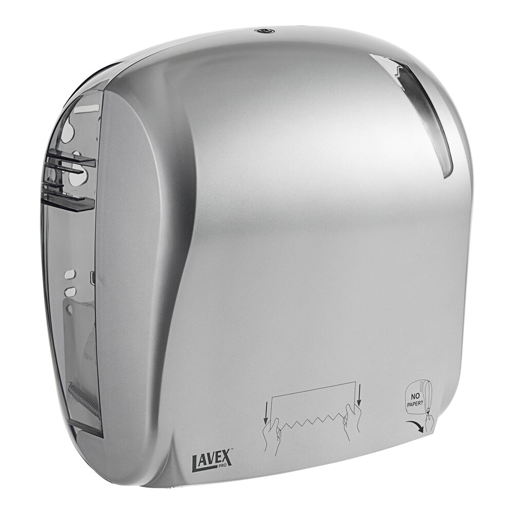 Lavex Pro Titanium Pull-Activated Paper Towel Dispenser