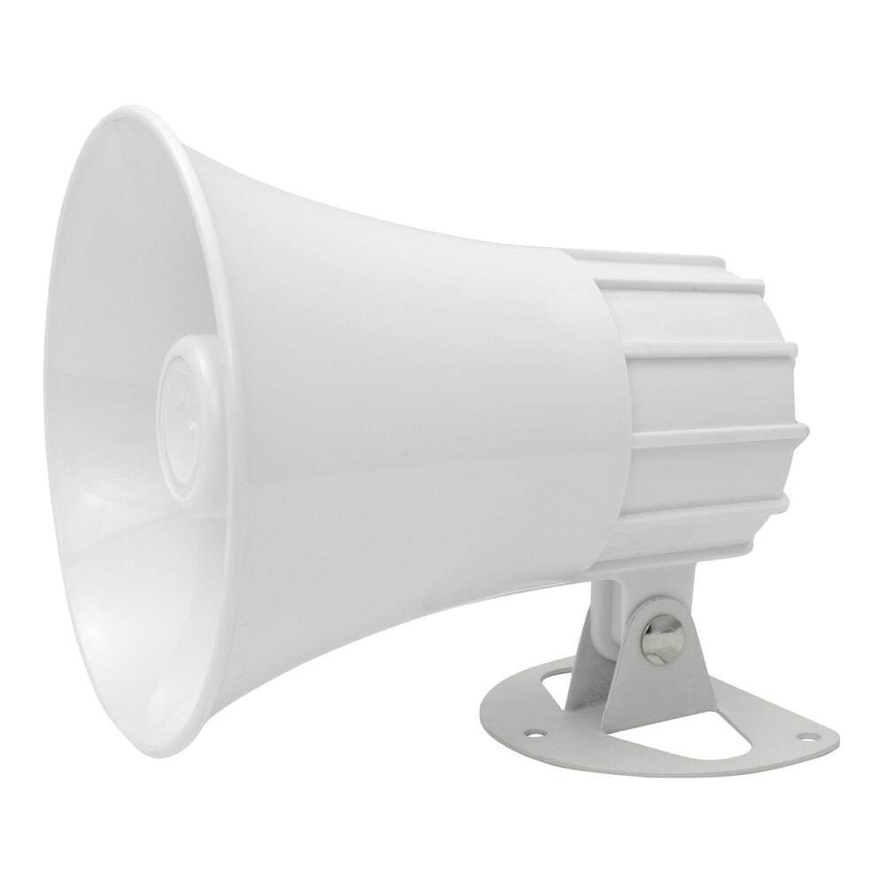 Speco Technologies 5" White Outdoor PA Horn Speaker SPC6P - 15W, 105 dB