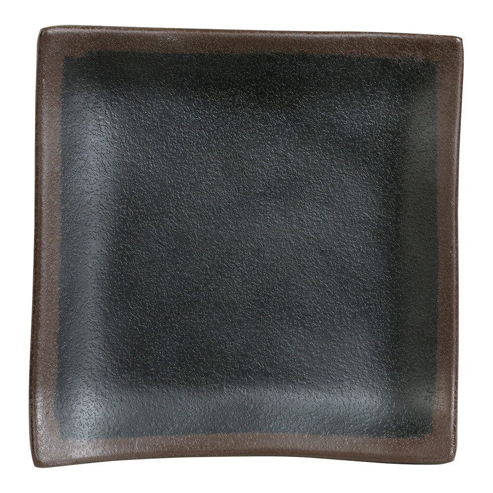 Delfin Greystone from Steelite International 5 5/8" Square Black ...
