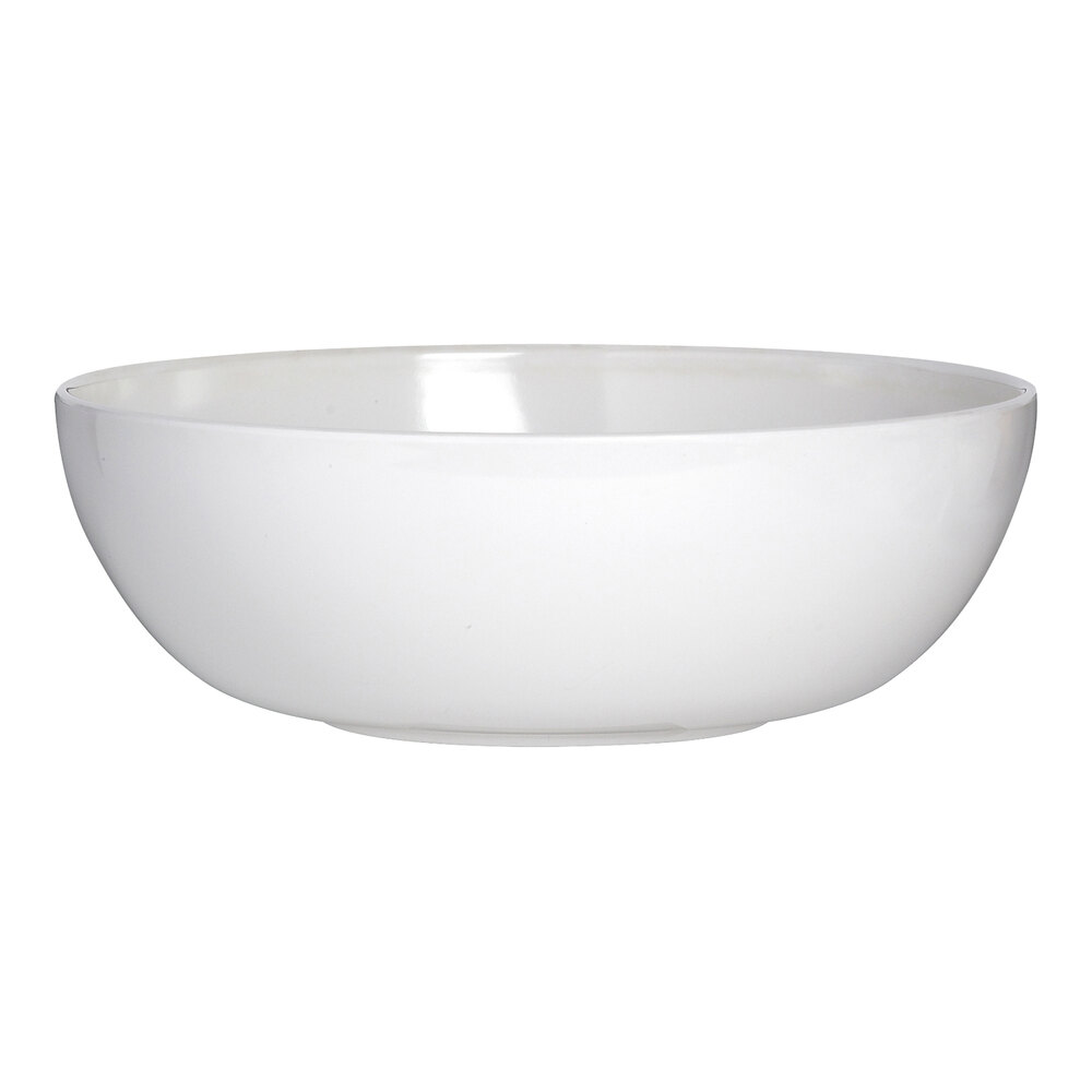 Delfin Retro from Steelite International 60 oz. White Melamine Round ...