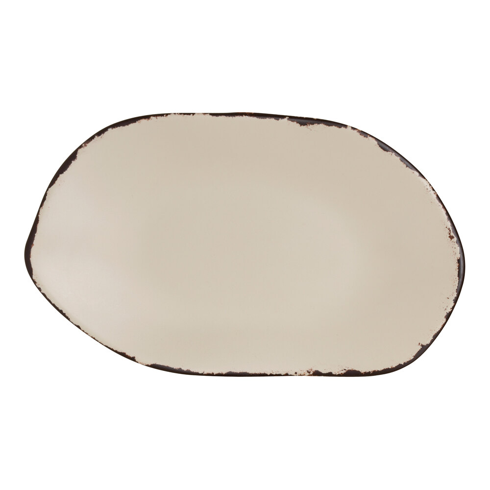 Delfin Marisol Rustic from Steelite International 12" x 7 1/8" Sand ...