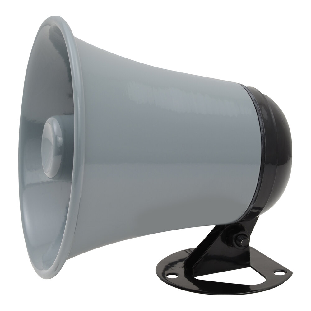 Speco Technologies 5" Gray / Black Outdoor PA Horn Speaker SPC8 - 15W ...