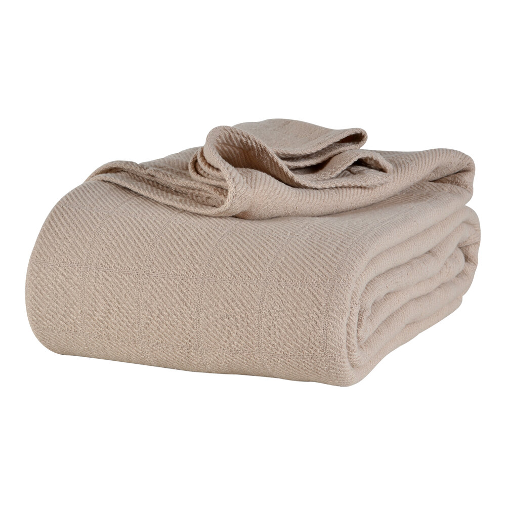 Berkshire Hospitality AllSoft 108" x 90" King Size Natural 100% Cotton ...