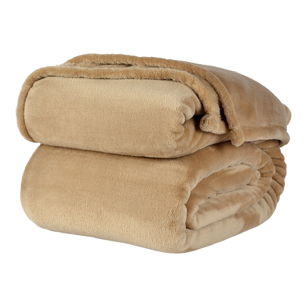 Berkshire Hospitality VelvetLoft 66" x 90" Twin Size Almond 100% ...