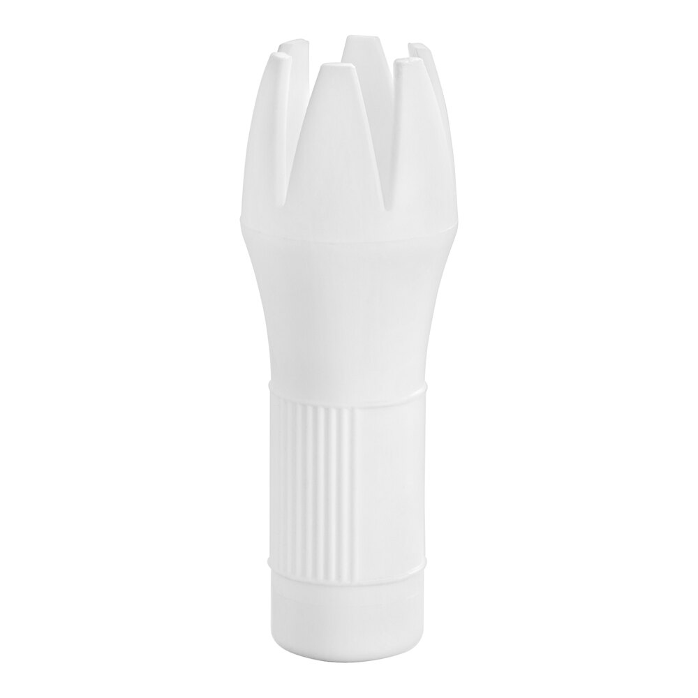 Whip-It PRT-104 White Plastic Flower Tip with Base