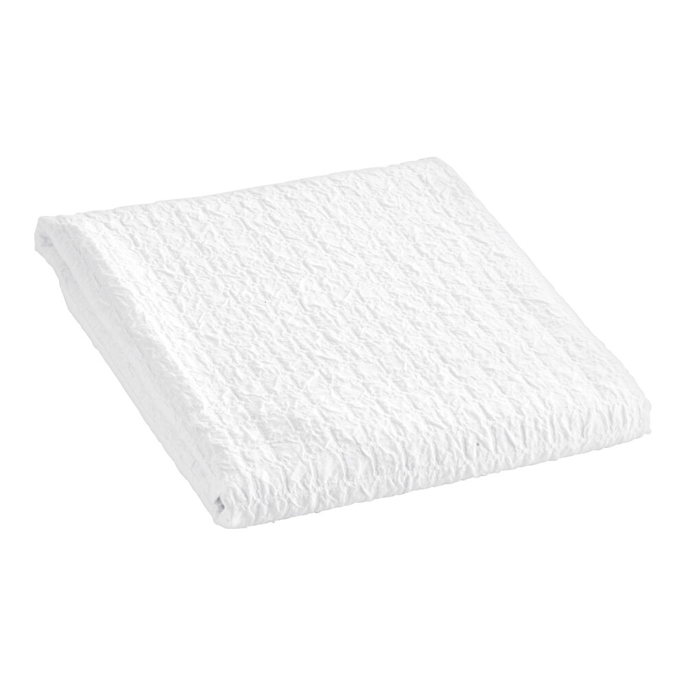 Berkshire Hospitality 114" x 103" King Size White 100% Polyester Prism ...