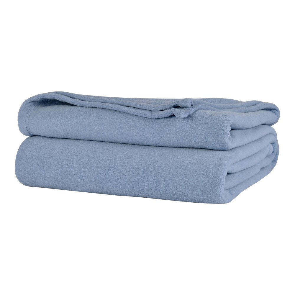 Berkshire Hospitality Microloft Periwinkle 100% Polyester Microfleece ...