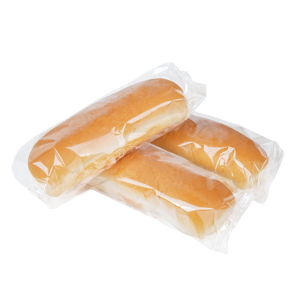 Gonnella Baking Company Frozen 5 1/2" Individually Wrapped Hot Dog Bun ...