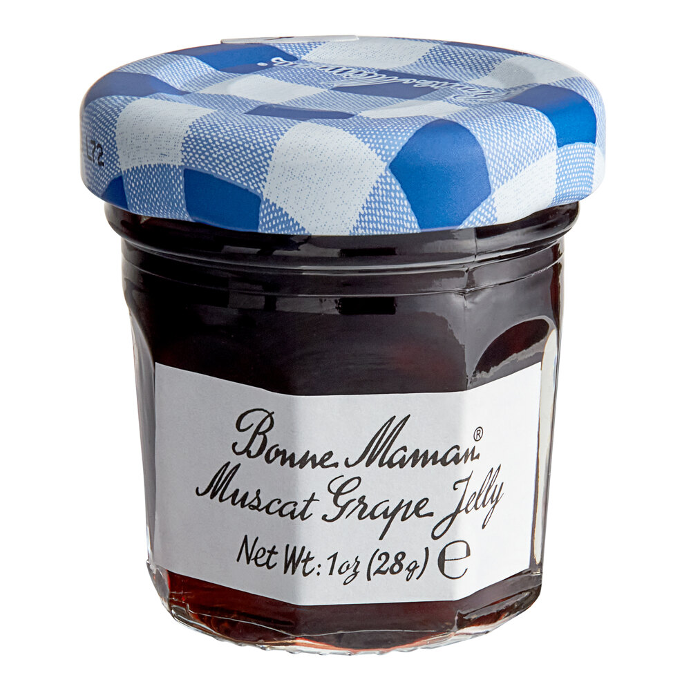 Bonne Maman Muscat Grape Jelly 1 oz. Mini Jar - 60/Case