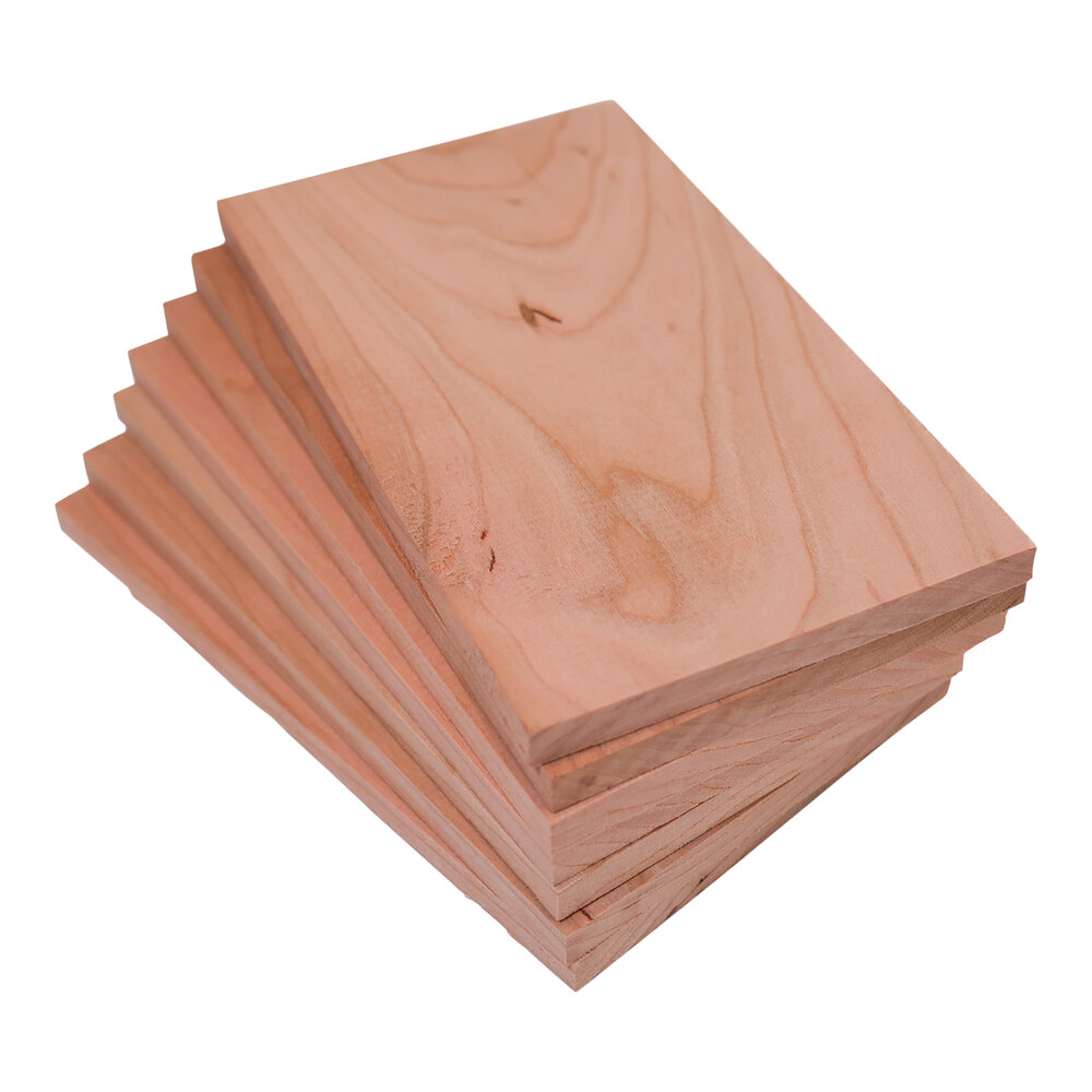 Wildwood Grilling 3 1/2" x 6" x 5/16" Alder Wood Grilling Plank - 50/Case