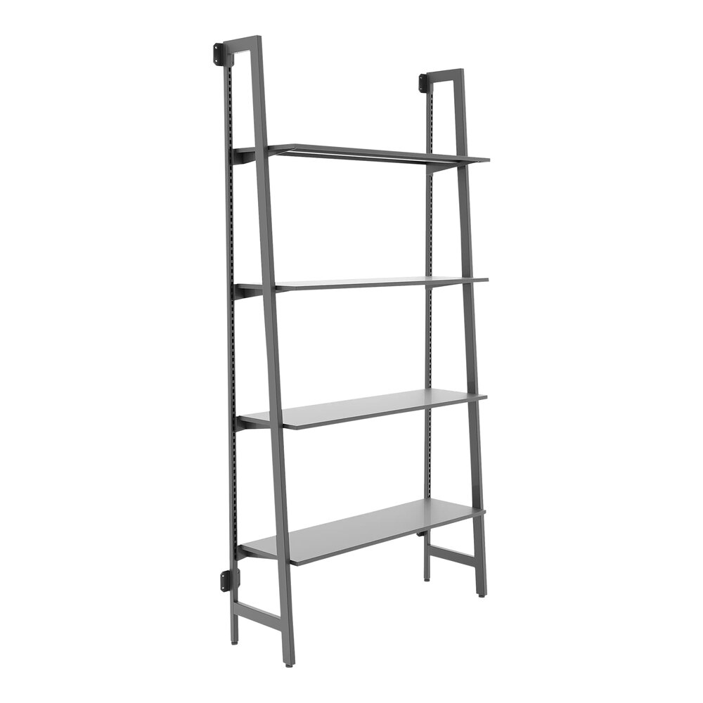 Econoco Aspect 15" x 48" Matte Black Wall-Mount A-Frame Outrigger Kit ...