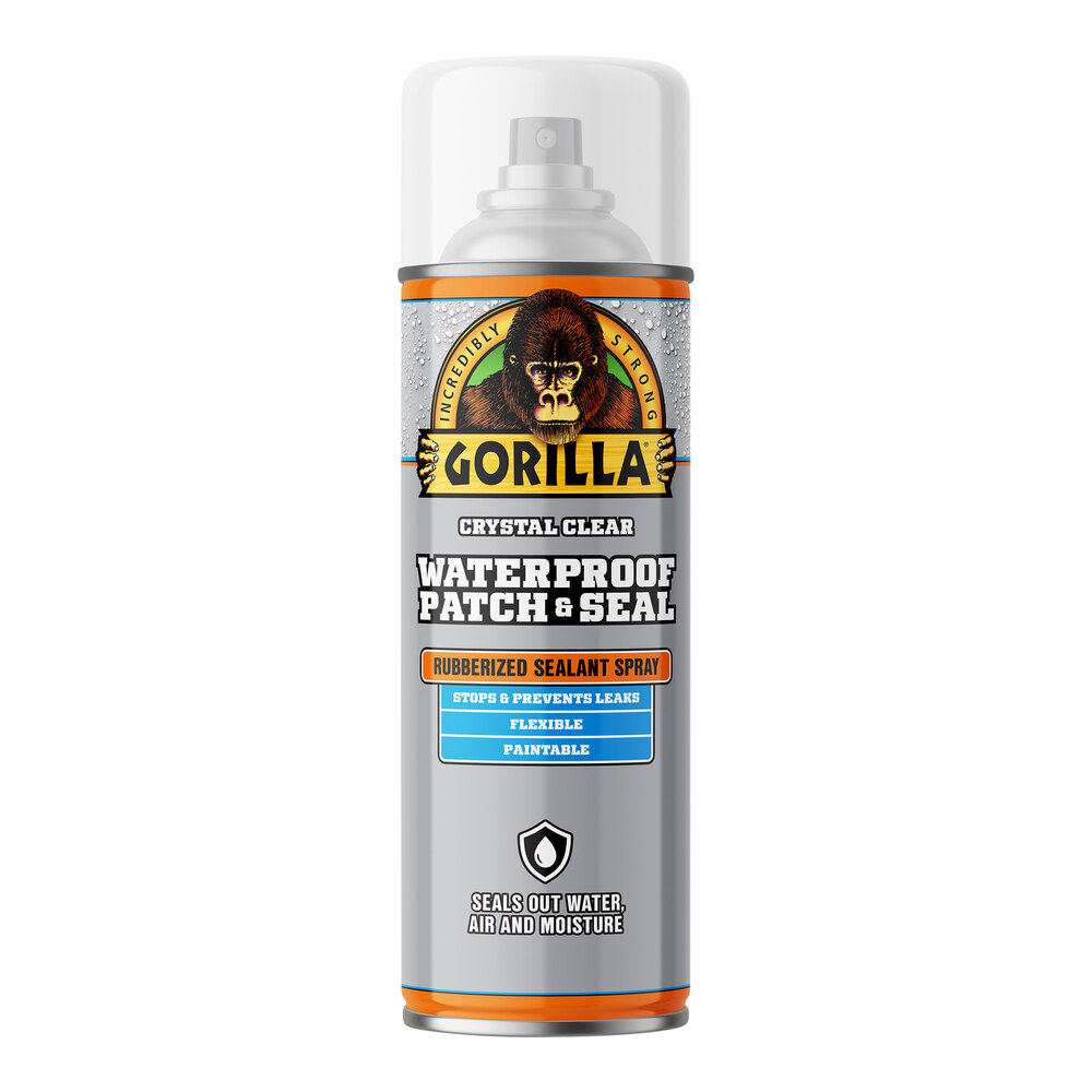 Gorilla Waterproof Patch & Seal 14 oz. Clear Rubberized Sealant Spray ...