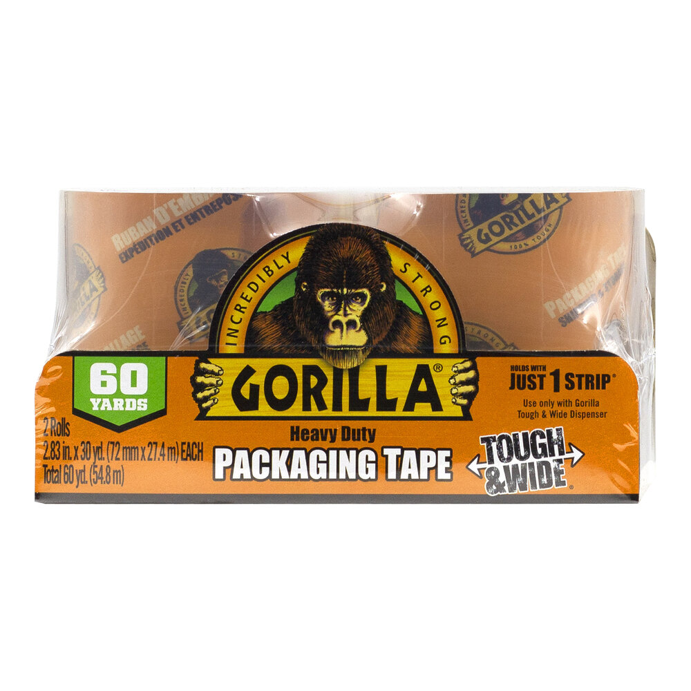 Gorilla Tough & Wide 2.88" x 30 Yard Heavy-Duty Packaging Tape Refill ...