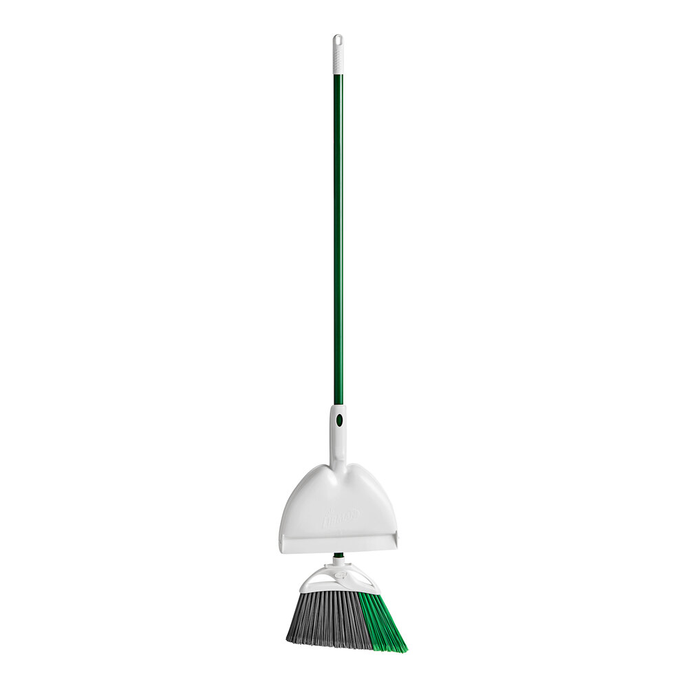 Libman 206 11" Precision Angle Broom with Dust Pan - 4/Pack