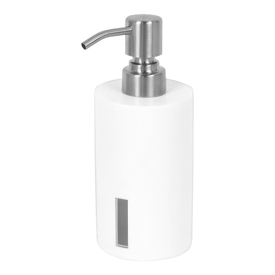 room360 Miami RSP039WHR12 10 oz. Shell Soap Dispenser with Brushed ...