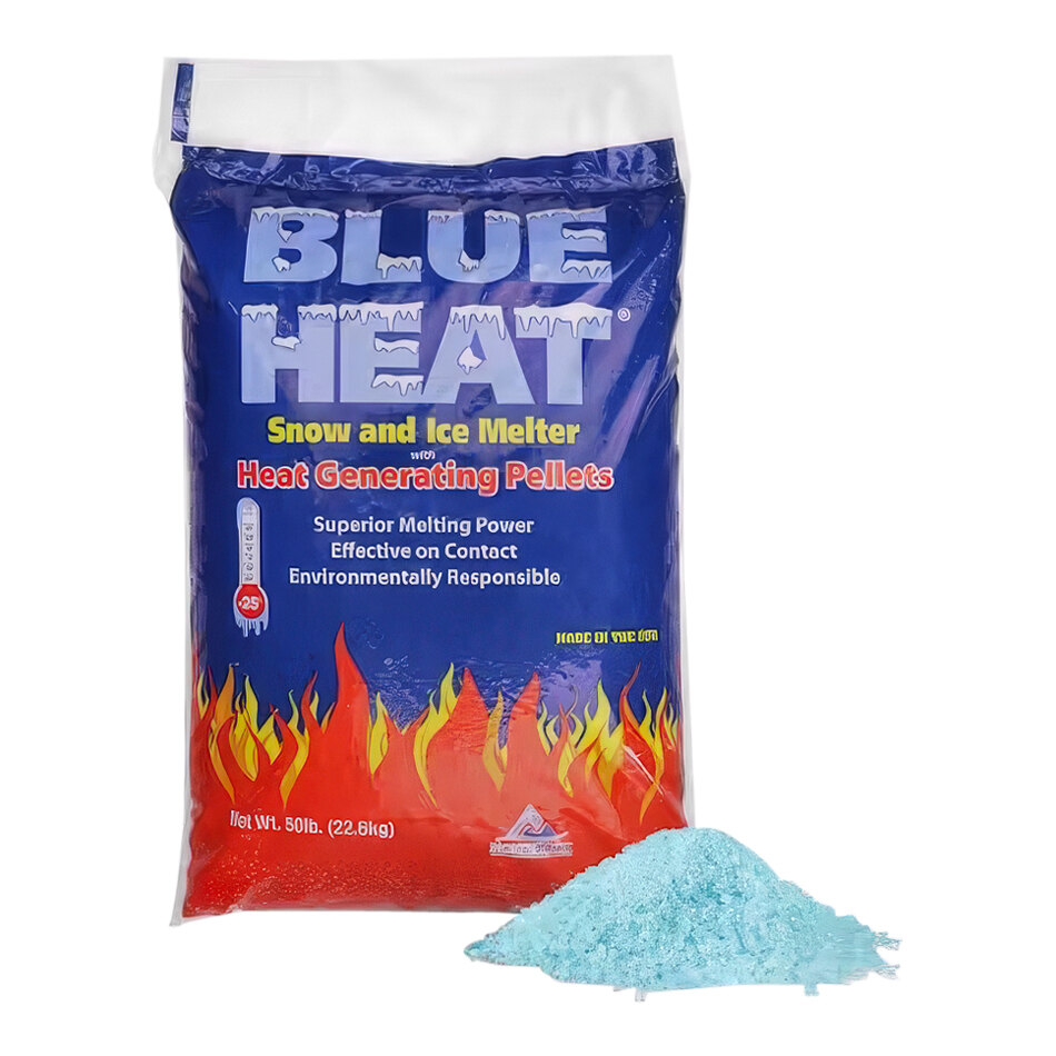 Snow Joe Blue Heat 50 lb. Calcium Blend Snow and Ice Melter BH50