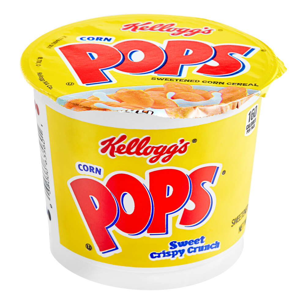 Kellogg's Corn Pops Cereal Single-Serve Cup 1.5 oz. - 60/Case