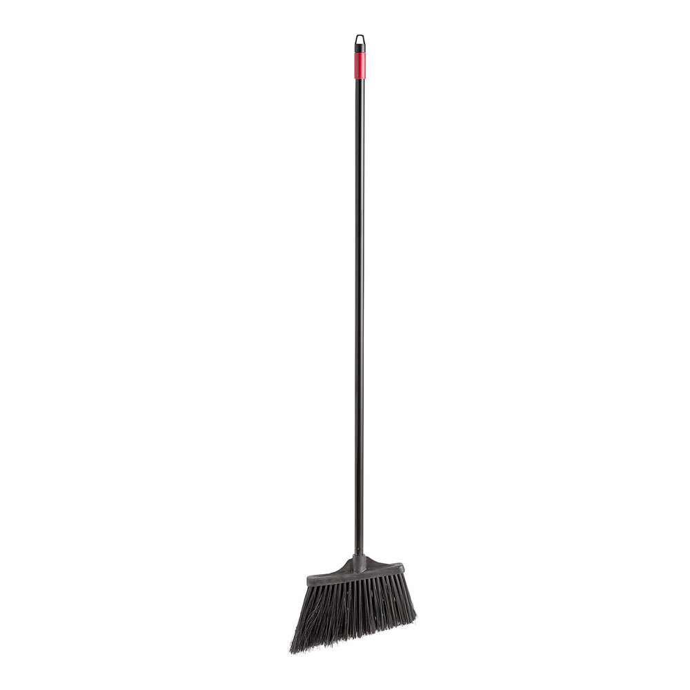 O-Cedar Commercial 098-12 13" Black Angle Broom with Flagged Bristles ...