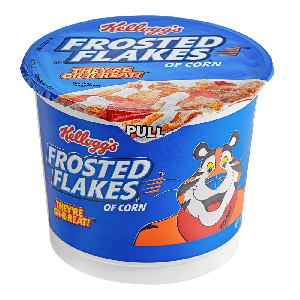 Kellogg's Frosted Flakes Cereal Single-Serve Cup 2.1 oz. - 6/Pack