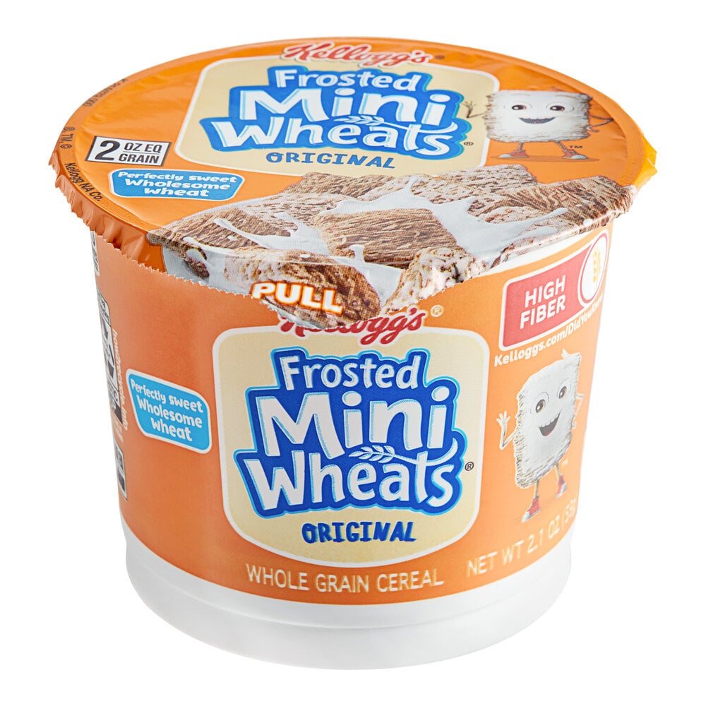 Kellogg's Frosted Mini-Wheats Bite Size Cereal Single-Serve Cup 2.1 oz ...
