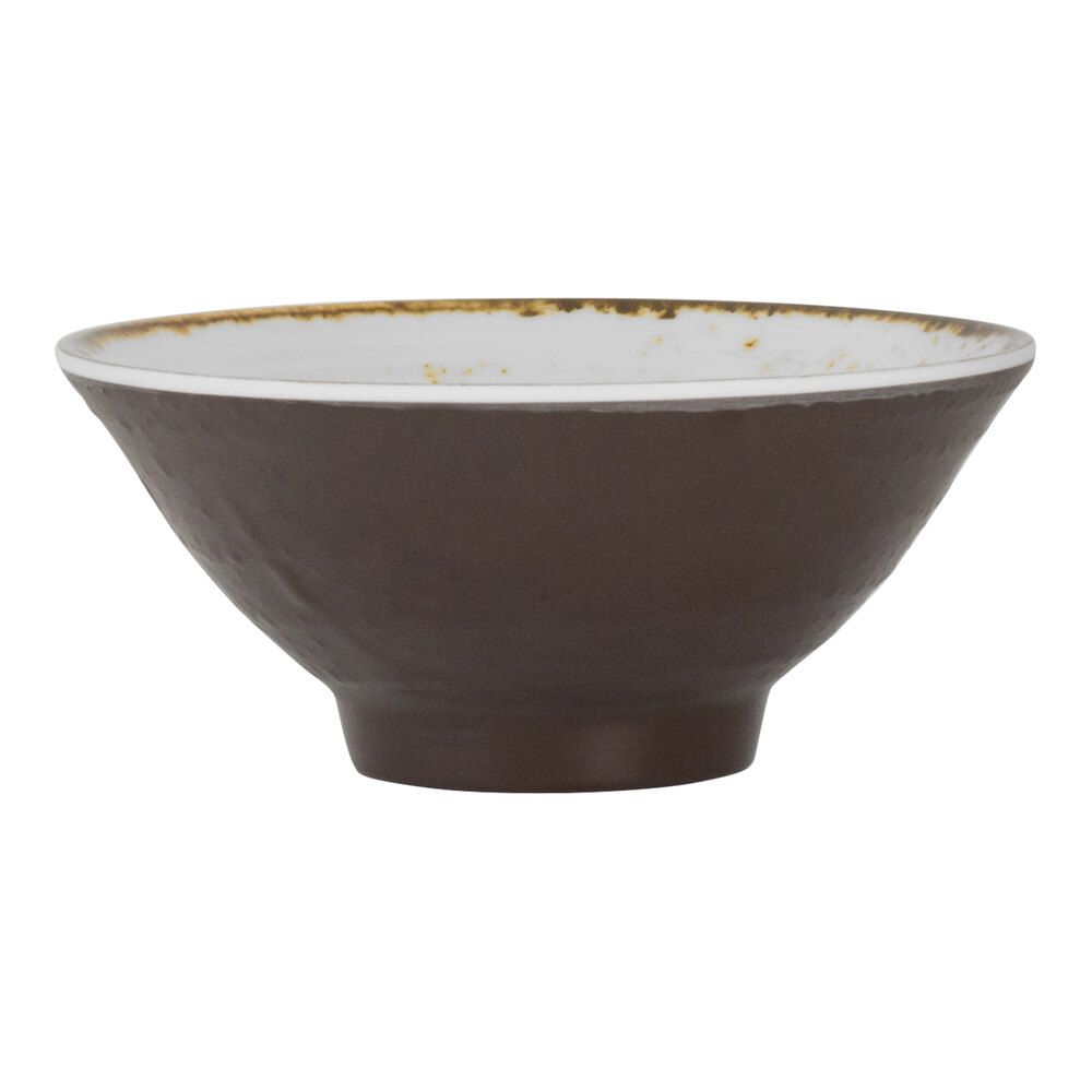 Creations Craft from Steelite International 14 oz. Two-Tone Brown and ...