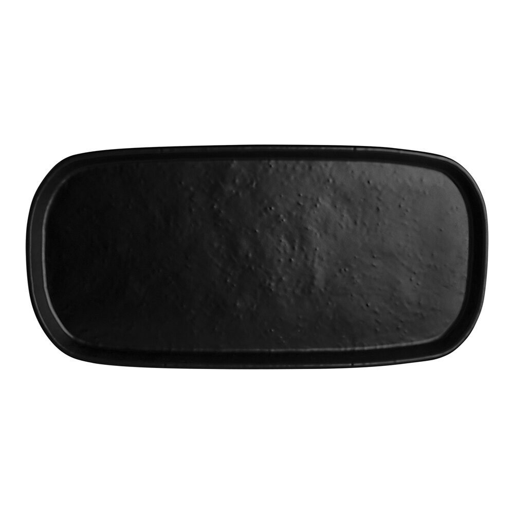 Creations Cali from Steelite International 14 1/2" x 7" Black Melamine ...