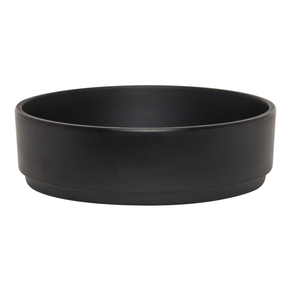 Creations Cali from Steelite International 20 oz. Black Melamine Stack ...