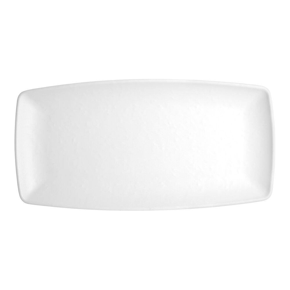 Creations Cali from Steelite International 13" x 6 1/2" White Melamine ...