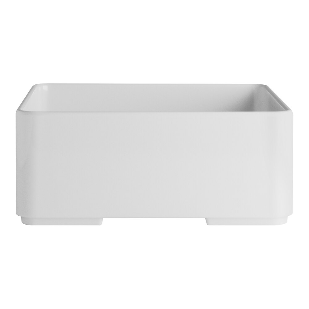 Creations Oasis from Steelite International 6 5/8" White Square ...