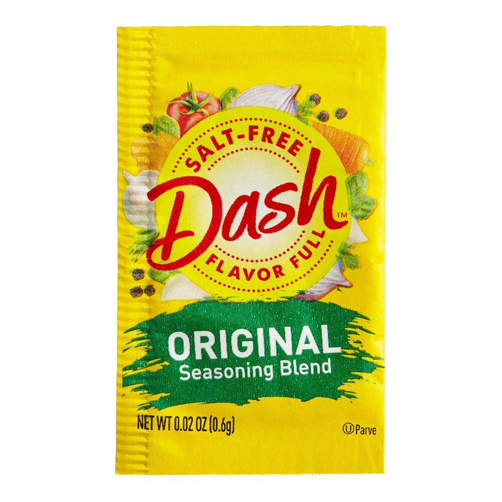 Dash Salt-Free Original Seasoning Packet 0.6 Gram - 500/Case