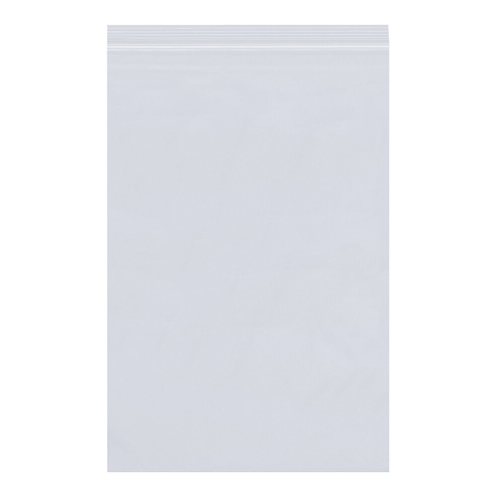 Lavex 6" x 10" 6 Mil Clear Reclosable Polyethylene Bag - 1,000/Case